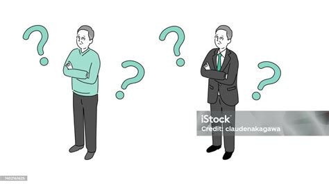 고민 노인 아시아인 물음표 벡터 일러스트 레이 션 아이소메트릭 샐쭉한에 대한 스톡 벡터 아트 및 기타 이미지 샐쭉한 걱정하는 노인 남자 Istock