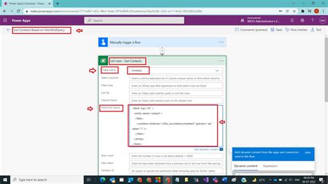 Power Automate Fundamentals 46 List Contacts Based On Fetchxmlquery In Power Automate