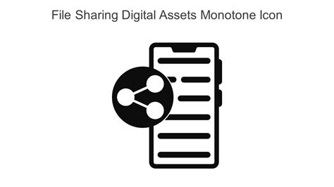 File Sharing Digital Assets Monotone Icon In Powerpoint Pptx Png And Editable Eps Format