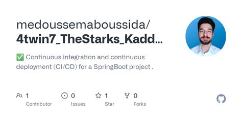 Github Medoussemaboussida4twin7thestarkskaddem Continuous Integration And Automation With
