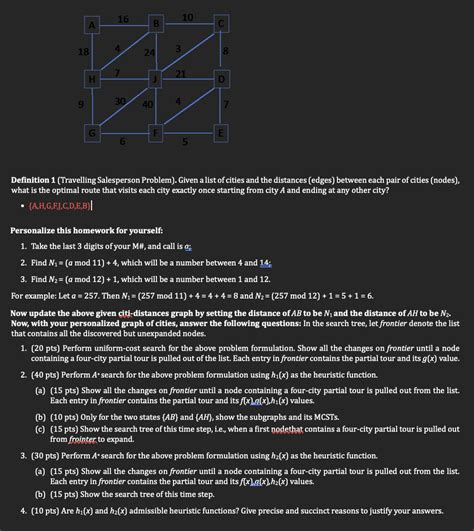 Solved Definition 1 Travelling Salesperson Problem ﻿given