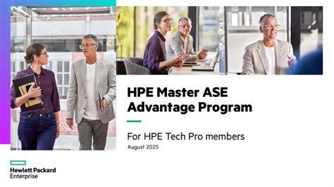 Program Presentation Hpe Master Ase Advantage Program Public