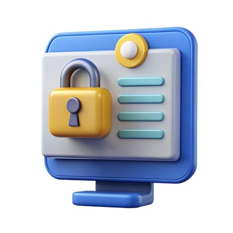 Document Secure Confidential Online Access On Computer Web Privacy Protection Concept Premium