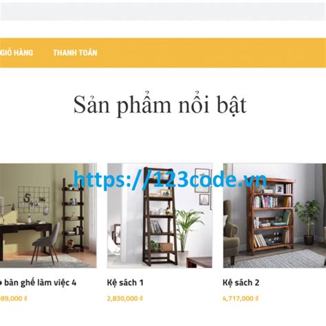 Share Source Code Website Bán Hàng Nội Thất Php Thuần Full Database