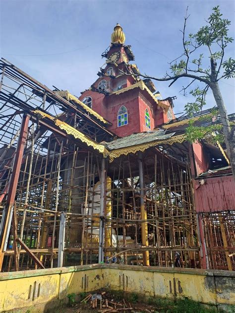 မိုခါမုန်တိုင်းဒဏ်သင့်သွားသော စစ်တွေမြို့ရှိ ကိုလိုနီခေတ်လက်ရာ သမိုင်းဝင် သံကျောင်းဘုရား သိမ်တော