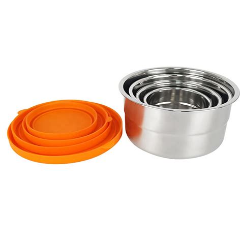 실리콘 뚜껑이 있는 어린 이용 소스 수프 용기를 위한 친환경 도시락 도시락 상자 4개 세트 스테인레스 스틸 누출 방지 식품 보관 상자 도시락 도시락 상자 4개 세트