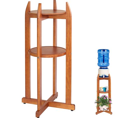 Natural Solid Wood Water Dispenser Stand 328hight 112
