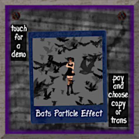 Second Life Marketplace Bats Particle Effect