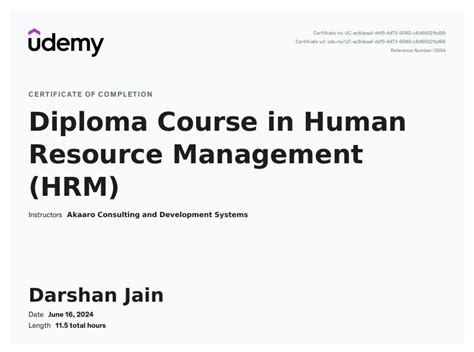 Darshan Jain On Linkedin I Successfully Completed Diploma Course In Human Resource Management