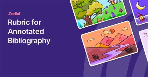 Rubric For Annotated Bibliography