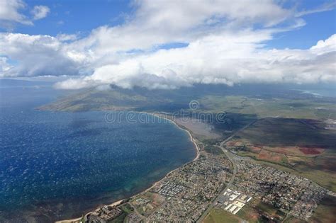Aerial View Of Maui Hawaii Stock Image Image Of Kealia Travel 275266033