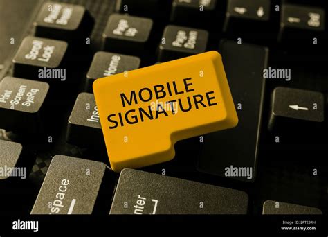 Text Showing Inspiration Mobile Signature Concept Meaning Methodology