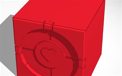 3d Design Companion Cube Tinkercad