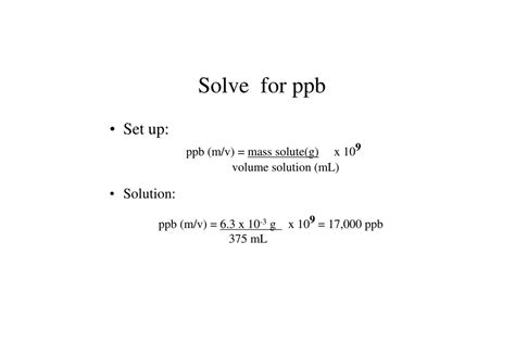 8 Extraordinary Facts About Parts Per Billion Ppb