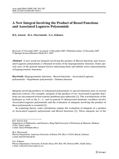 A New Integral Involving The Product Of Bessel Functions And Associated Laguerre Polynomials