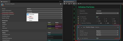 position sphere in vfx graph not same look as previous unity