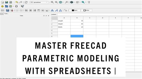 Master Freecad Parametric Modeling With Spreadsheets Beginner