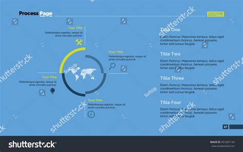 Four Parts Slide Template Stock Vector Royalty Free 451067143 Shutterstock