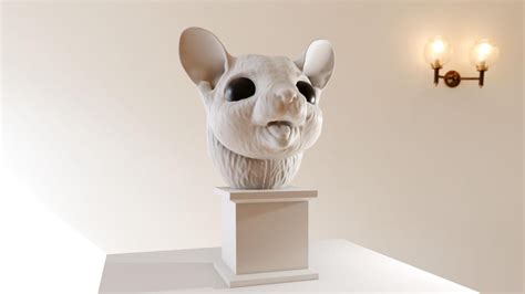 Sugar Glider Mouth Open Head Bust 3d Printing Stl File Etsy