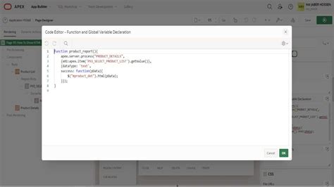 How To Show Html Report By Ajax Callback In Oracle Apex