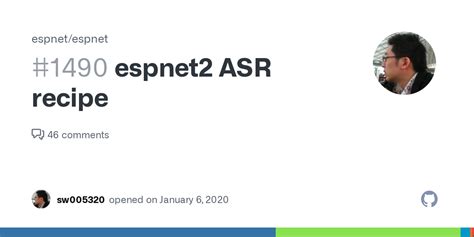 espnet2 asr recipe · issue 1490 · espnet espnet · github