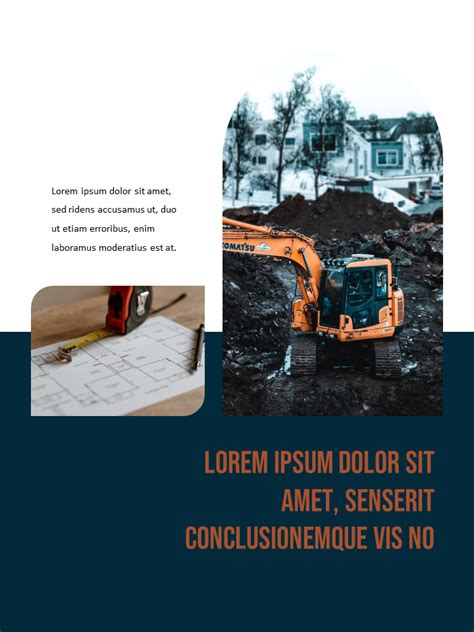 중장비 건설 창의적인 파워포인트 프레젠테이션