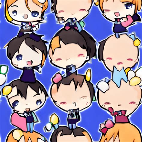 Kawaii Chibi Pattern Graphic Creative Fabrica