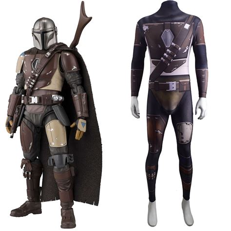 Deluxe Star Wars The Mandalorian Cosplay Costume Dress Up Cosplay