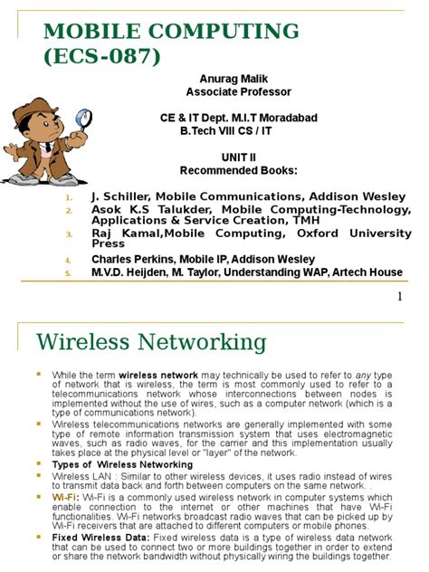 Mobile Computing Unit 2 Pdf Wireless Lan Computer Network