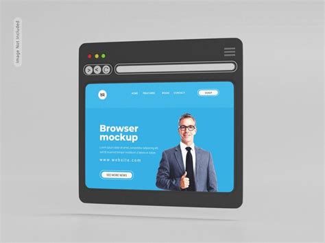 Premium Psd Browser Mockup