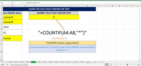 Count Cells That Contains Text Excel Help