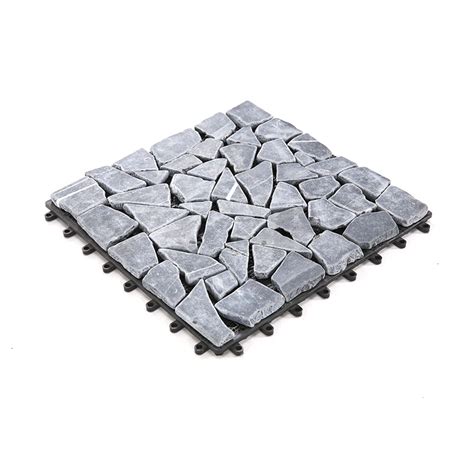 Wholesale Outdoor Stone Pebble Garden Interlocking Stone Deck Tiles Manufacturers Oem Odm