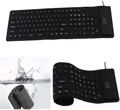 Flexible Keys USB Wired Keyboard Visiro Technologies