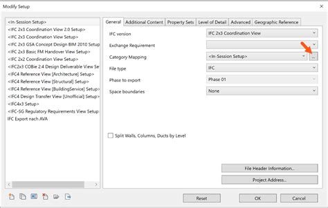 How To Export Rooms To Ifc While Excluding Spaces And Areas From The