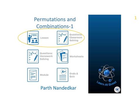 Permutations And Combinations Iit Jeeolympiad Lecture 1 Ppt