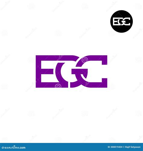 Letter Egc Monogram Logo Design Stock Vector Illustration Of Letter