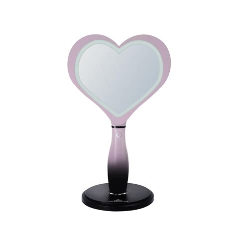 Jack Skellington And Sally Led Heart Handheld Makeup Mirror With Standin