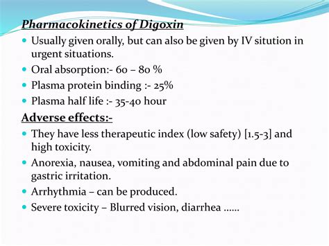 Mechanism Of Action Of Digoxin In Congestive Heart Failure PPTX