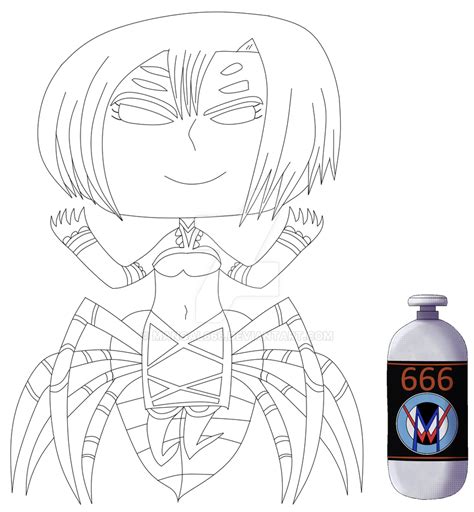 Line Art Monster Musume Rachnera By Mangal666 On Deviantart