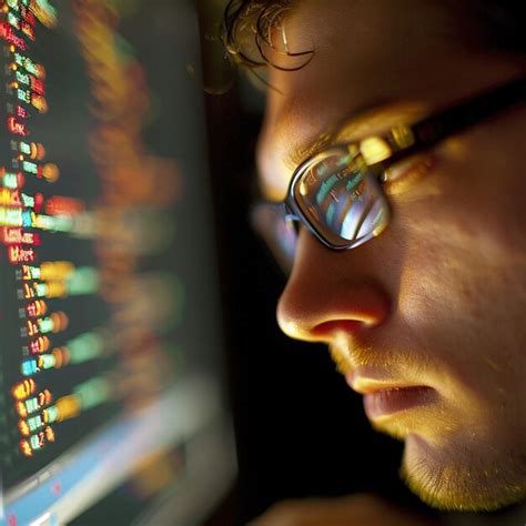 Closeup Of A Software Engineer Using Version Control Systems Like Git Premium Ai Generated Image