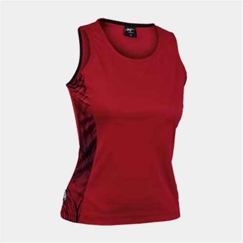 Netball Vest Red Blk Tryandscore Sports Pty Ltd