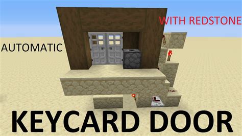 Keycard Door Minecraft Redstone Tutorial Youtube