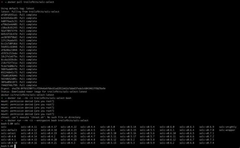 Unsupported Solidity In Docker Environment Issue Crytic Solc Select Github