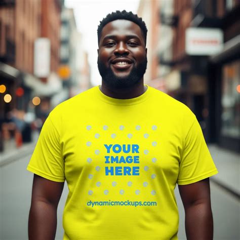 Free Yellow T Shirt Mockup Templates Psd