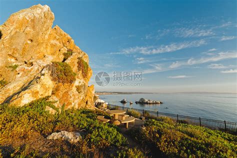 加州海岸线皮斯莫海滩地区壳牌海滩的克里夫步行道高清图片下载 正版图片506244729 摄图网