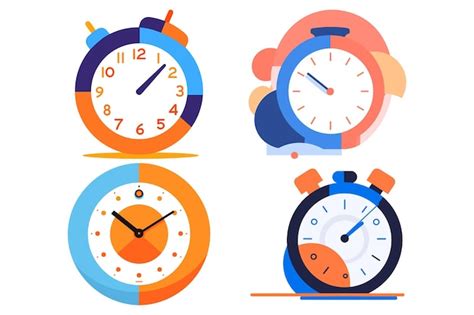 Premium Vector Stopwatch Or Alarm Clock In Ux Ui Flat Style Isolated On Background