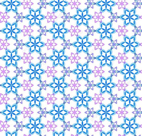 Geometric Seamless Pattern Without Gradient Background Retro Floral