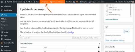 • Wordpress Toolbar Plugin · Toolbar Publish Button