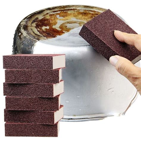 매직 스폰지 지우개 스케일링 에머리 청소 브러시 실리콘 카바이드 스케일링 청소 브러시 스토브 탑 냄비 주방 도구기타 주방 특별품 도구 Aliexpress