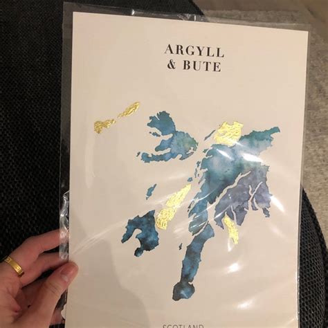 Calmac Ferry And Golden Beaches Watercolour Map Of Scotlands Hebrides